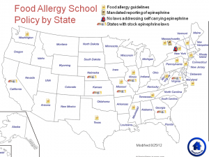 Food allergy map - flms - Schools @ AllergyHome.org